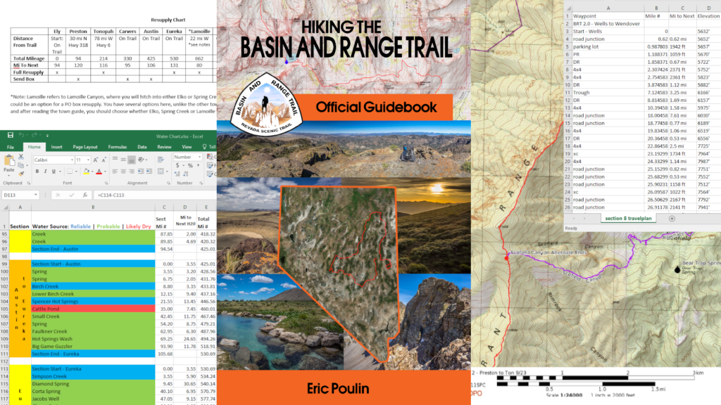 Basin and Range Trail Complete Planning Kit: Guidebook, Maps